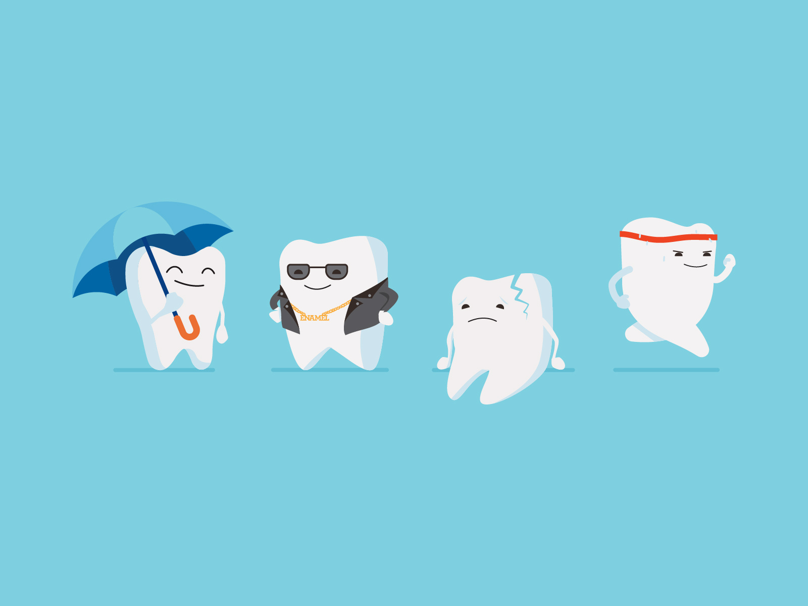 Tooth Characters by Rachel Beyer on Dribbble