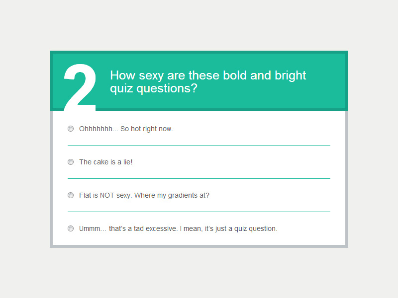 E-Learning WordPress Theme - Quiz Questions by Edward McIntyre on Dribbble