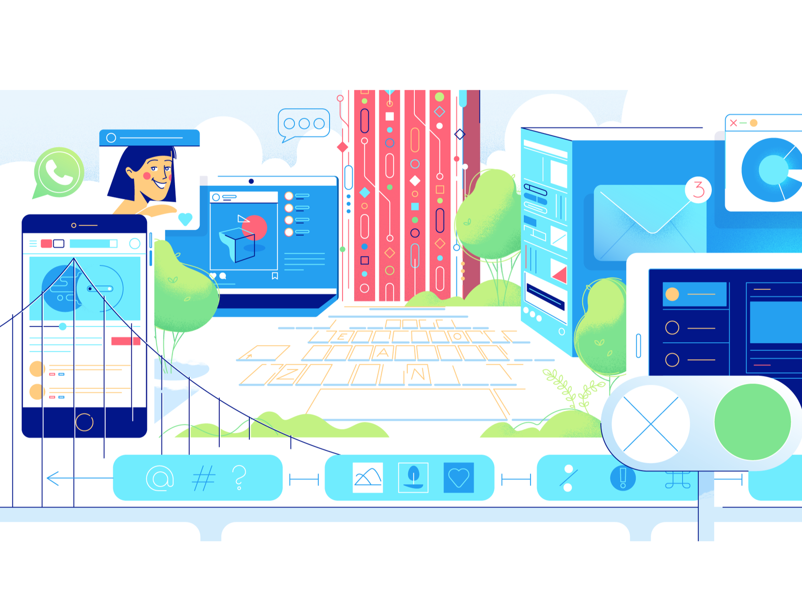 opening frame from the video about some digital stuff by Olesya Tkach ...