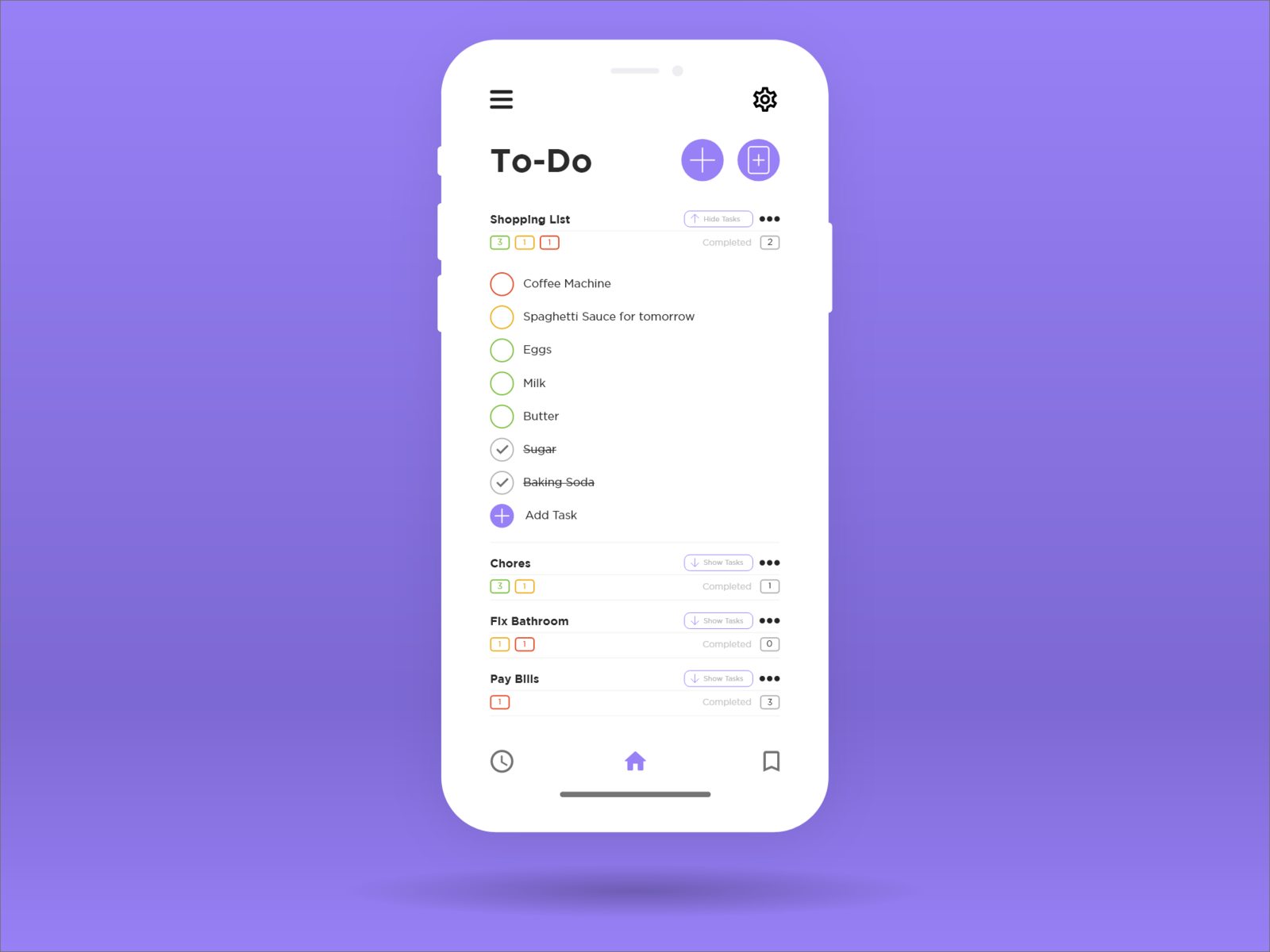 Daily UI #14 - To-Do by Zach Thomson on Dribbble