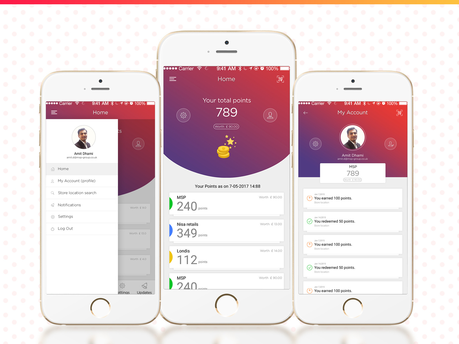 Loyalty Product , Reward Point app by kiran raval on Dribbble