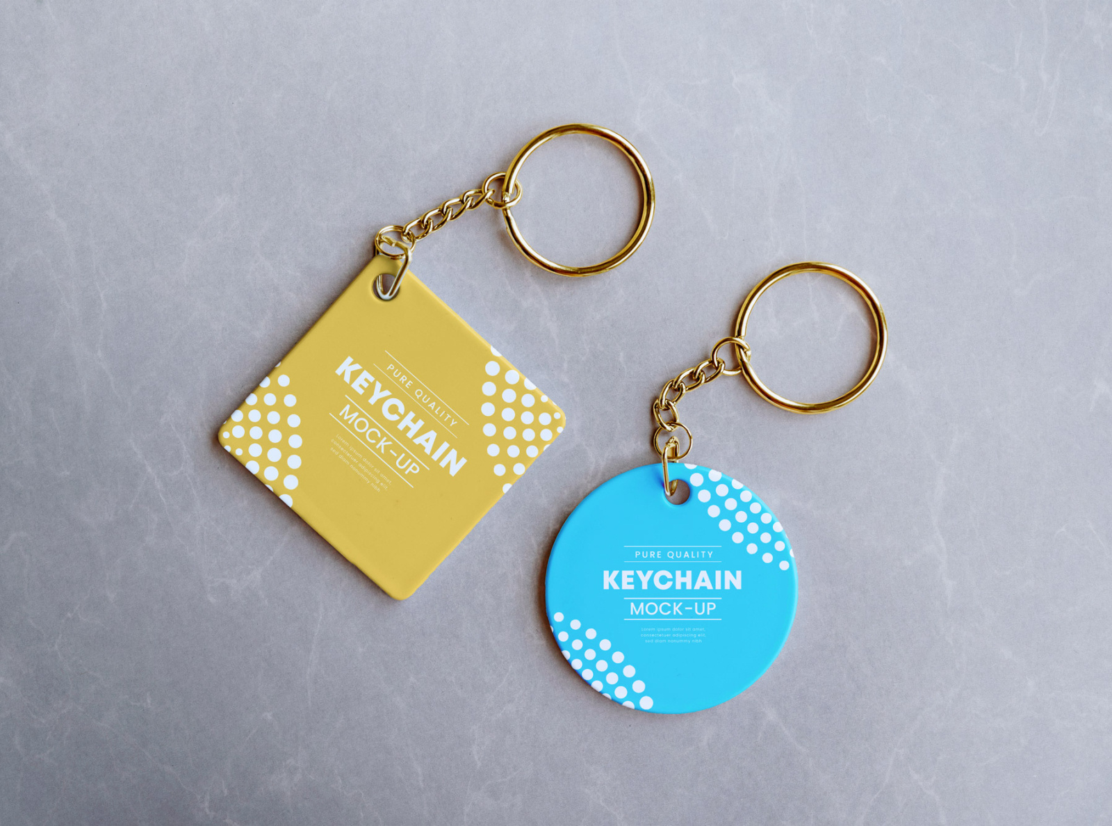 Free Keychain Mockup PSD by MockupTree on Dribbble