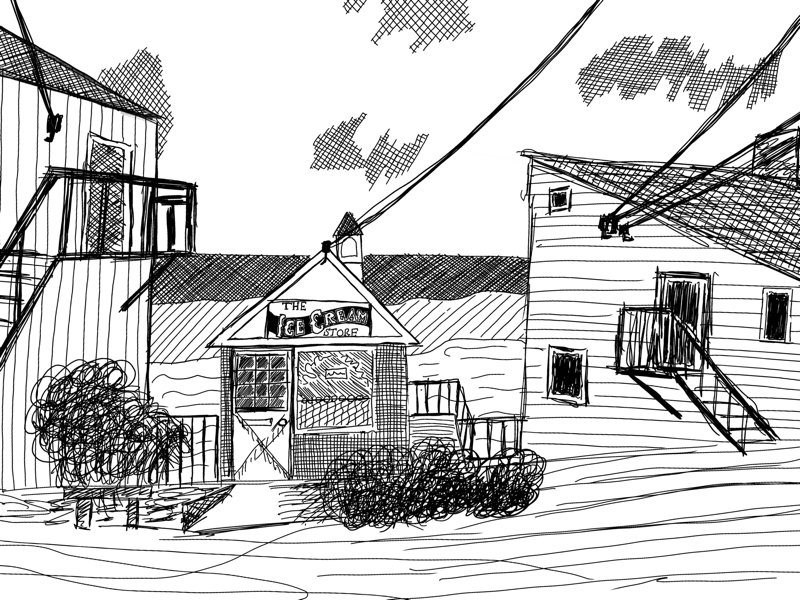Urban ice cream sketch by Andy Huber on Dribbble