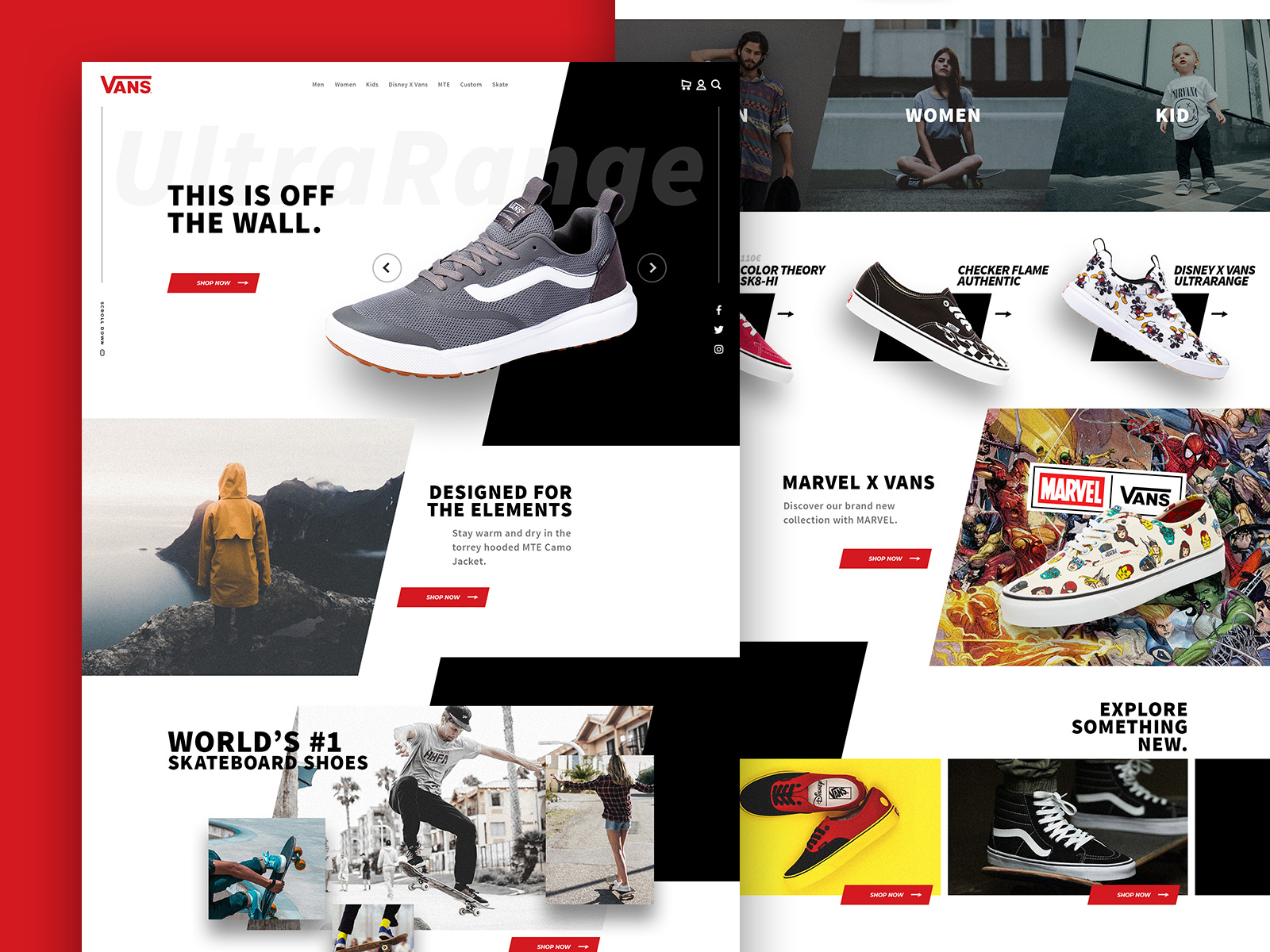 Vans Redesign by Eduard Bodak on Dribbble