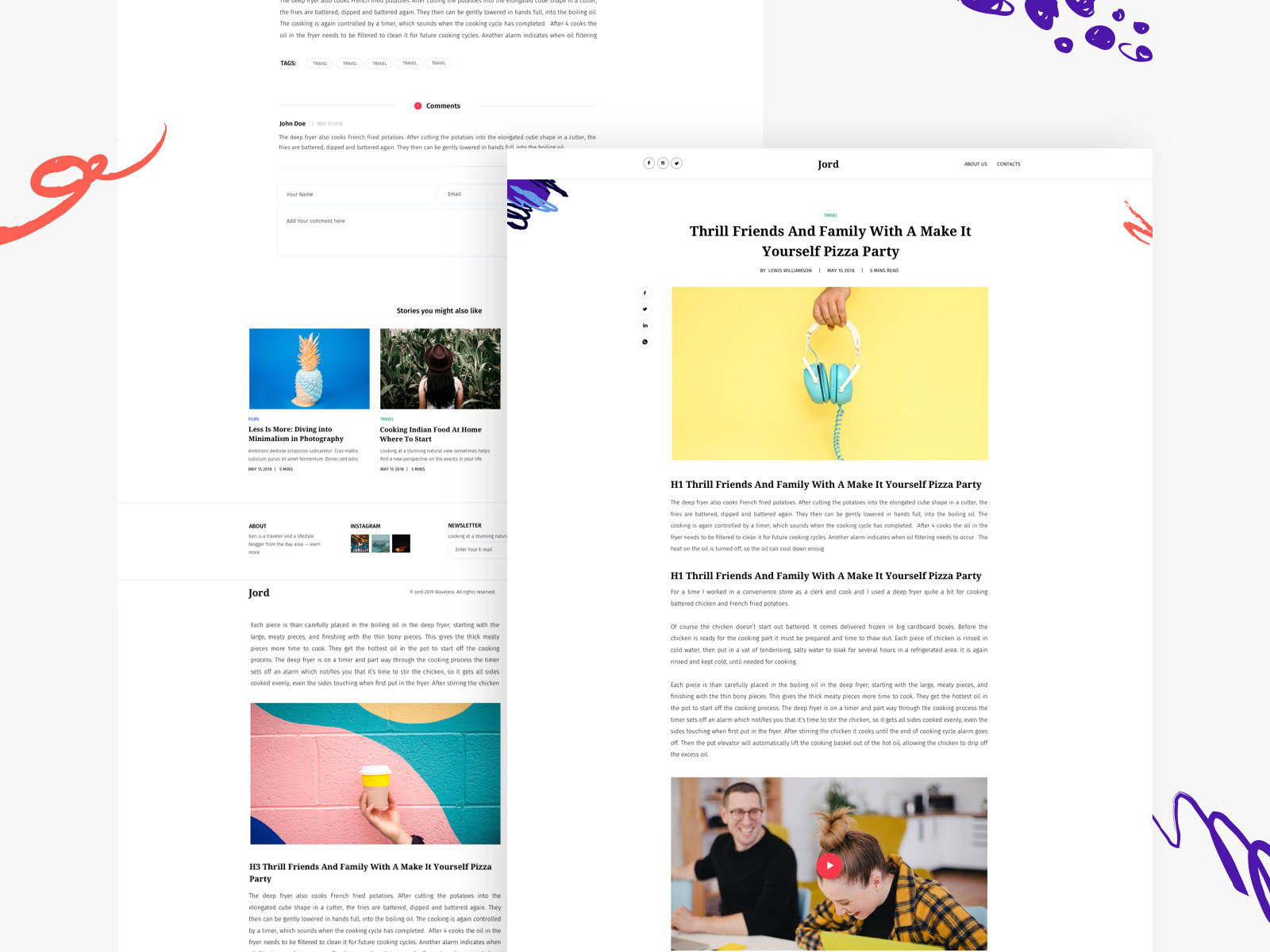 Article - Blog Jord by Daria Krav on Dribbble