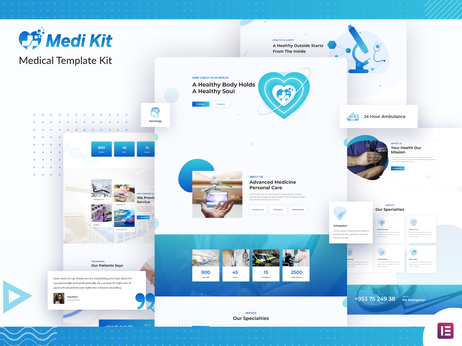 MediKit - Medical Template Kit by Titu Mostafiz 👑 on Dribbble