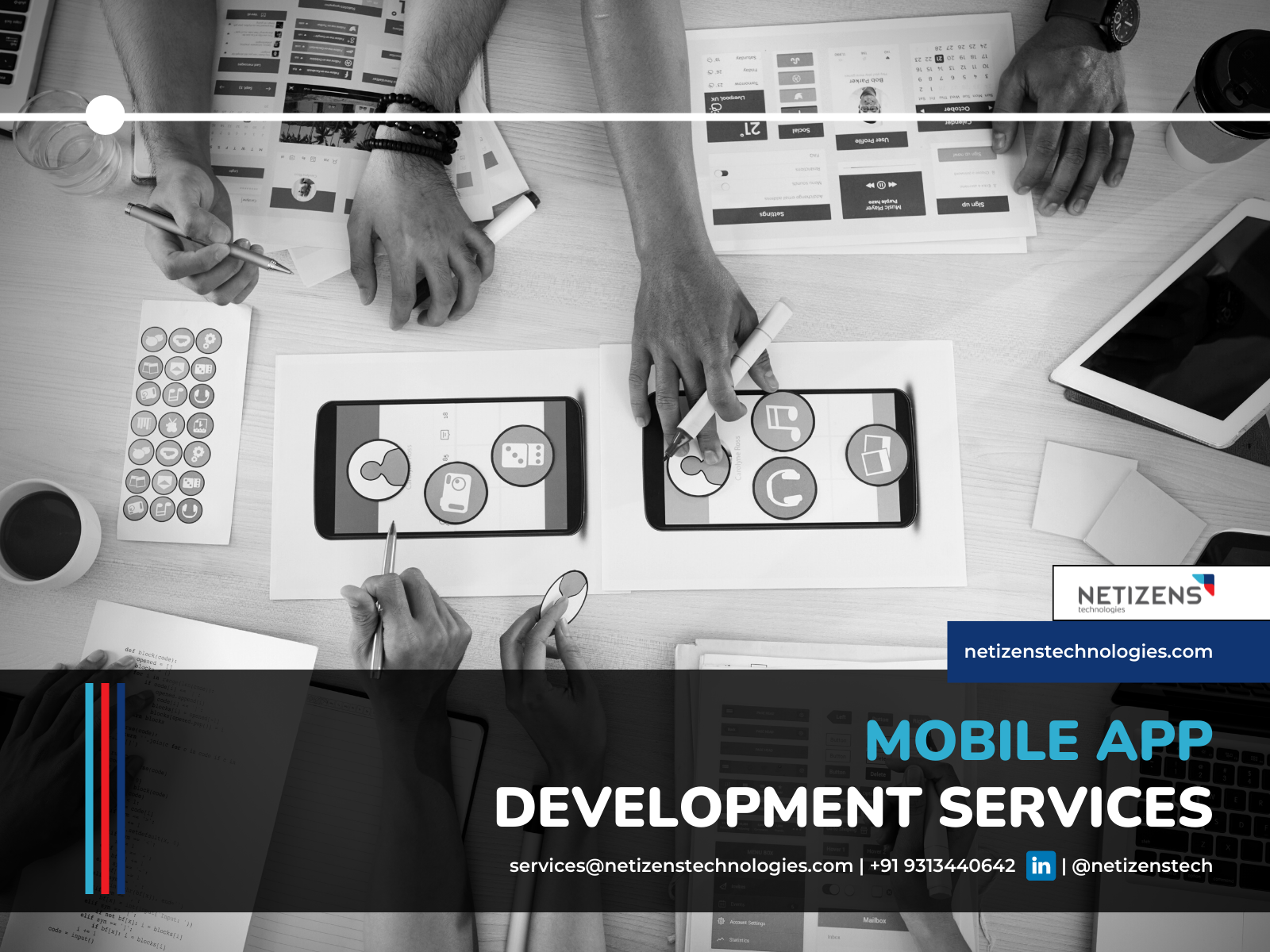 Mobile App Development Services by Netizens Technologies on Dribbble