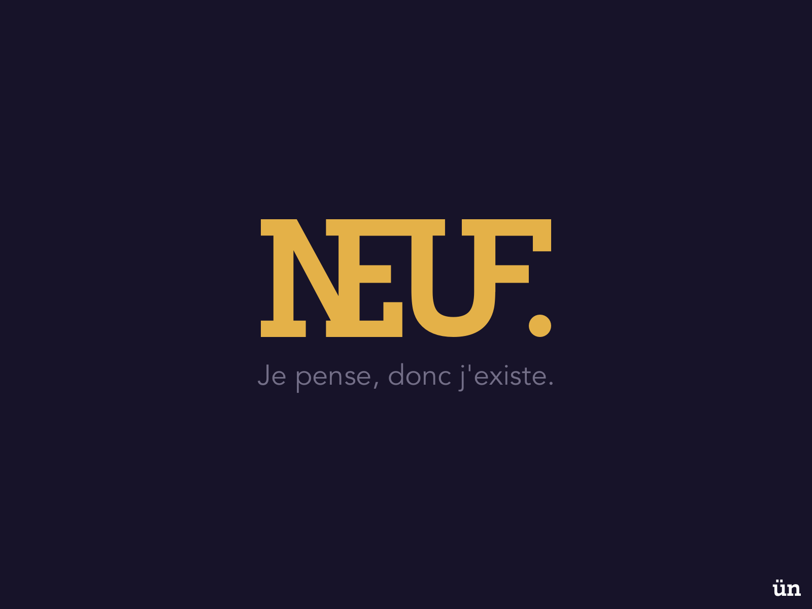 NEUF Logo Design by ÜN on Dribbble