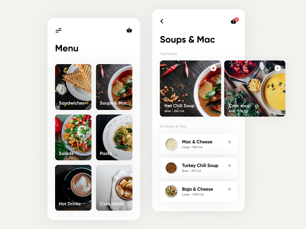 Panera Bread mobile app redesign by Serhii Kyryliuk on Dribbble