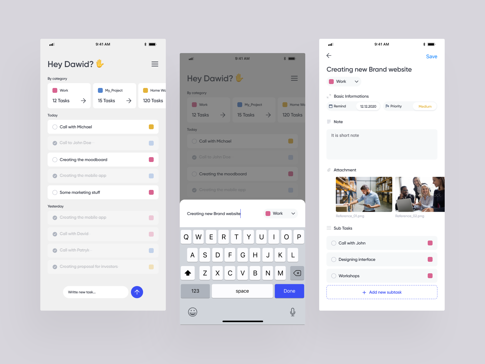 TodoList - Daily Task Management MVP by Dawid Jankowski on Dribbble
