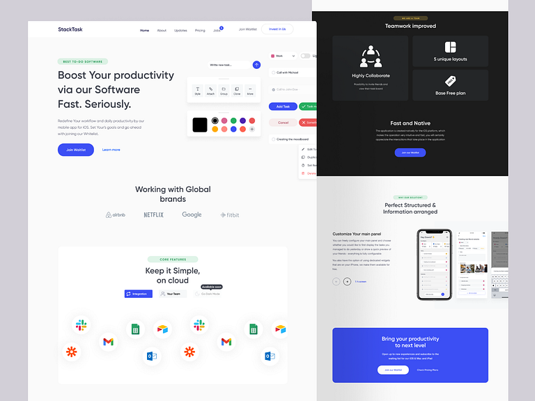 TodoList - Website HomePage by Dawid Jankowski on Dribbble