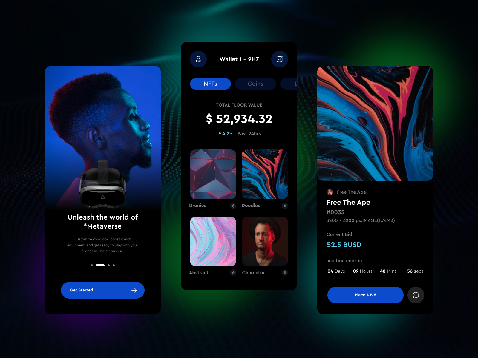 Modern Nft platform by Sajeerali on Dribbble