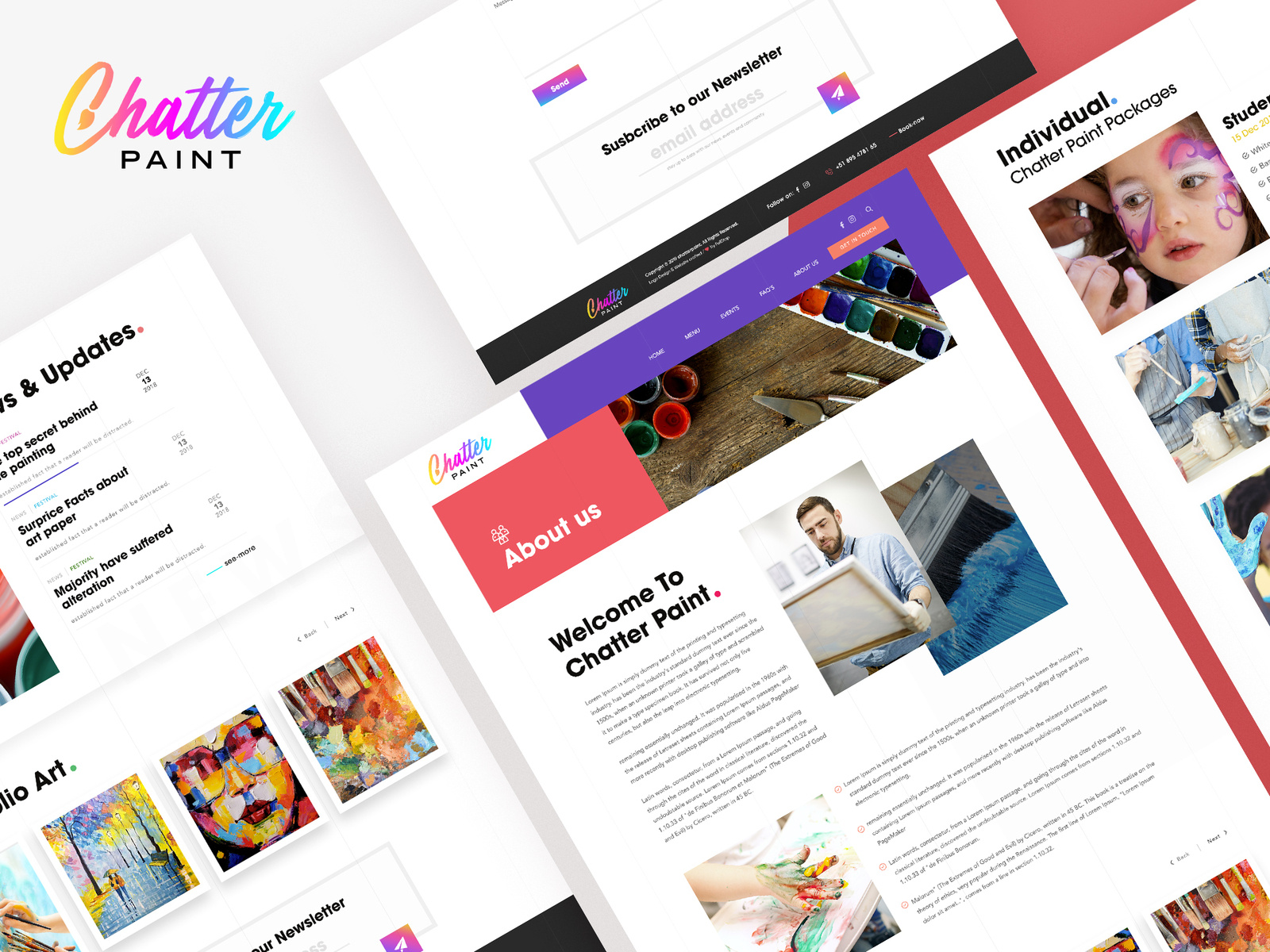 Chatter Paint - Website Case Study by FullStop on Dribbble