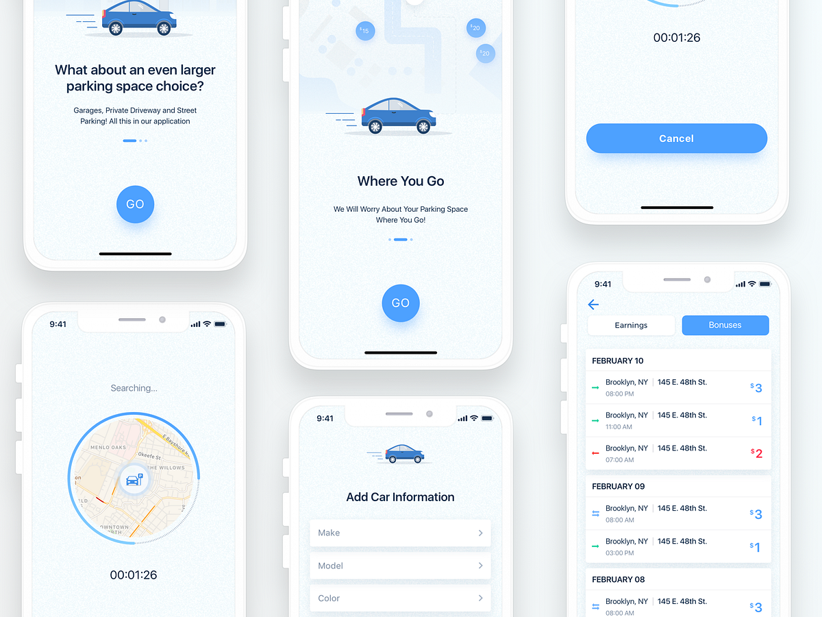 Find your parking space by Alla on Dribbble
