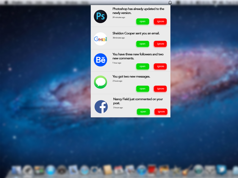 Laptop end notification screen( Dailyui49) by Xian on Dribbble