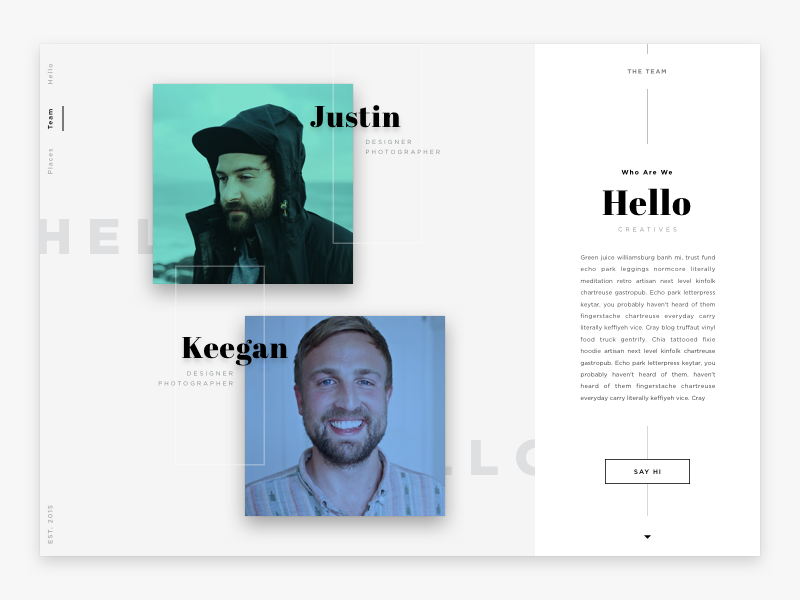 Hello by Justin Graham on Dribbble