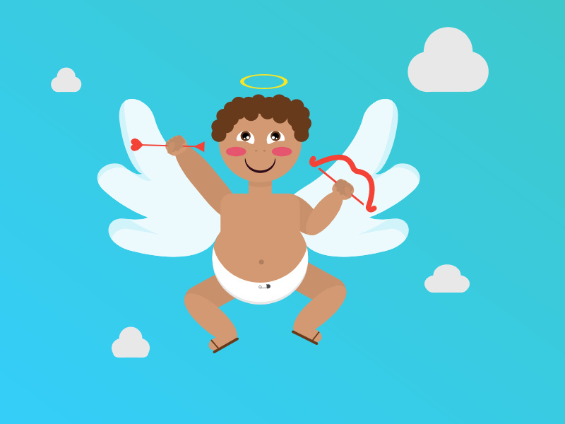 Mischievous Cutie Cupid by Mentie Omotejowho on Dribbble