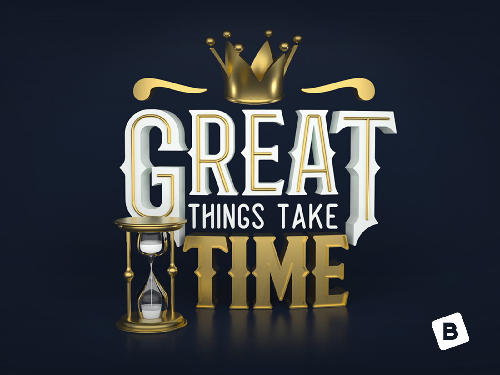 Great thing(k)s take time!! by Shanmuga Bharathi on Dribbble