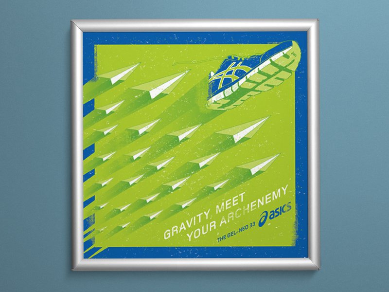 Asics Gel Neo "Lightweight" poster by Ahab Nimry on Dribbble