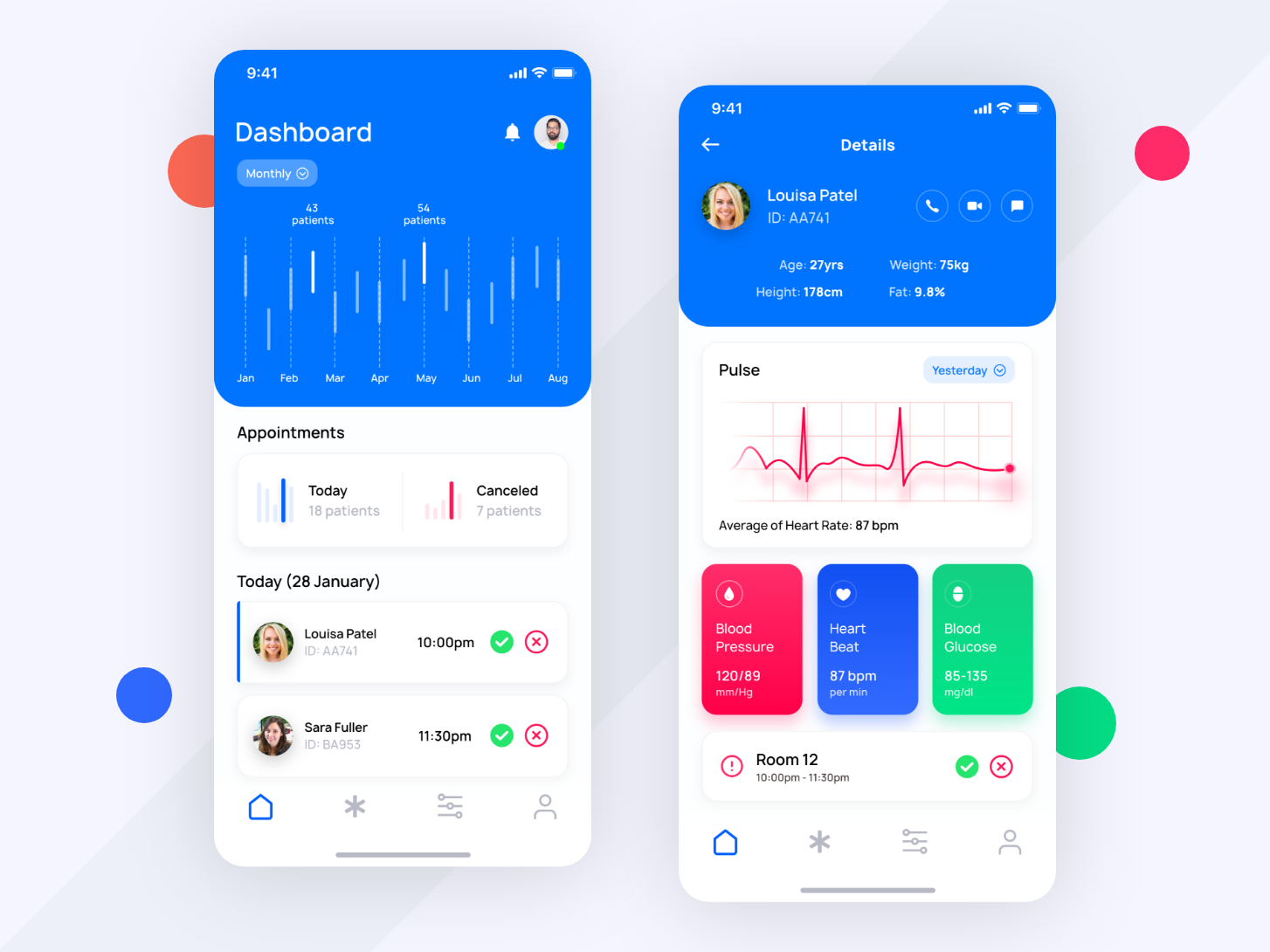 Hospital Dashboard App 🏥 by Nicat Manafov on Dribbble