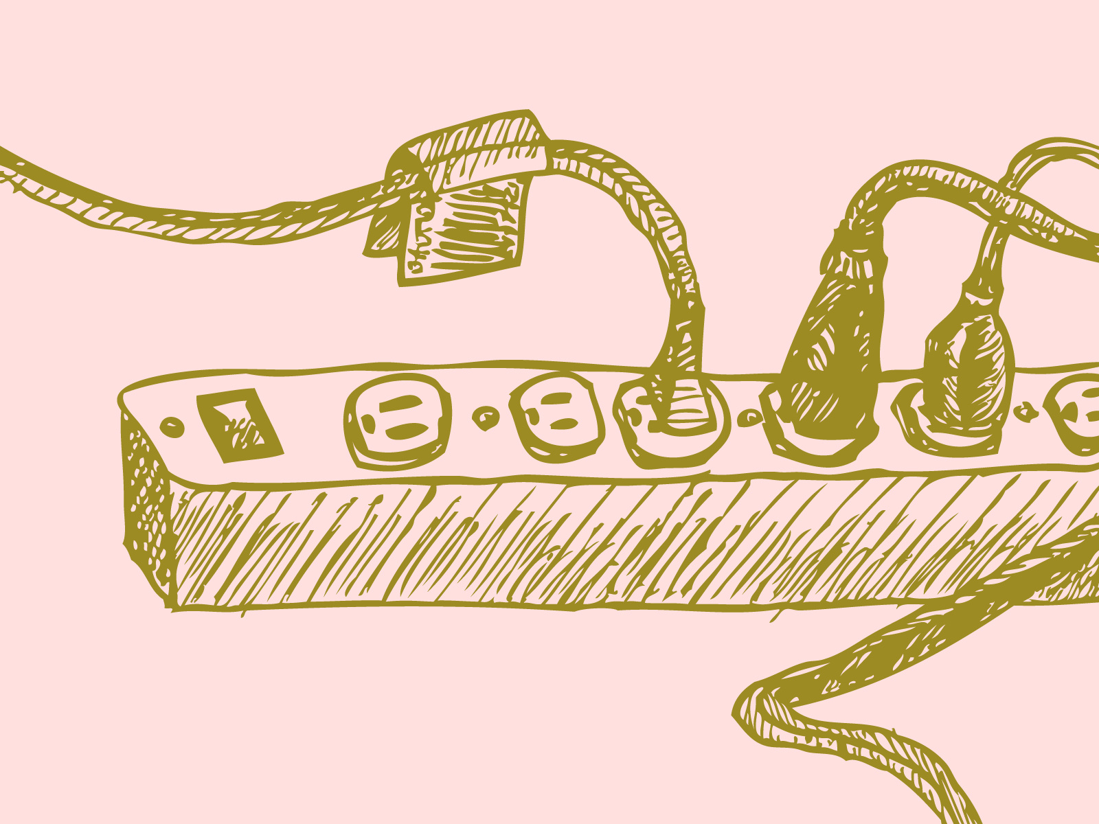 Electrical Powerstrip - Electric Plugs - Outlet - Illustration by Maria ...