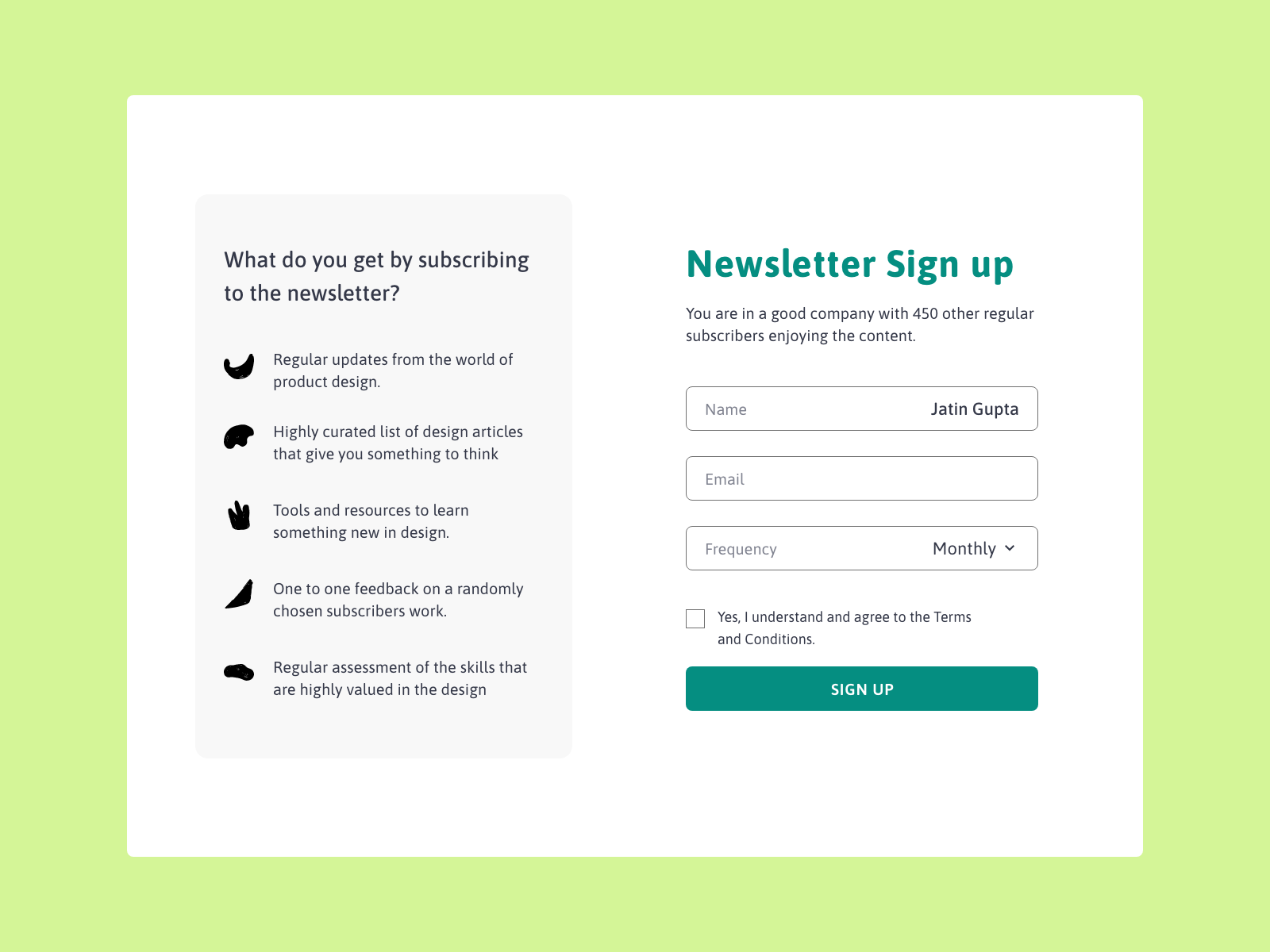 Form UI by Jatin Gupta on Dribbble