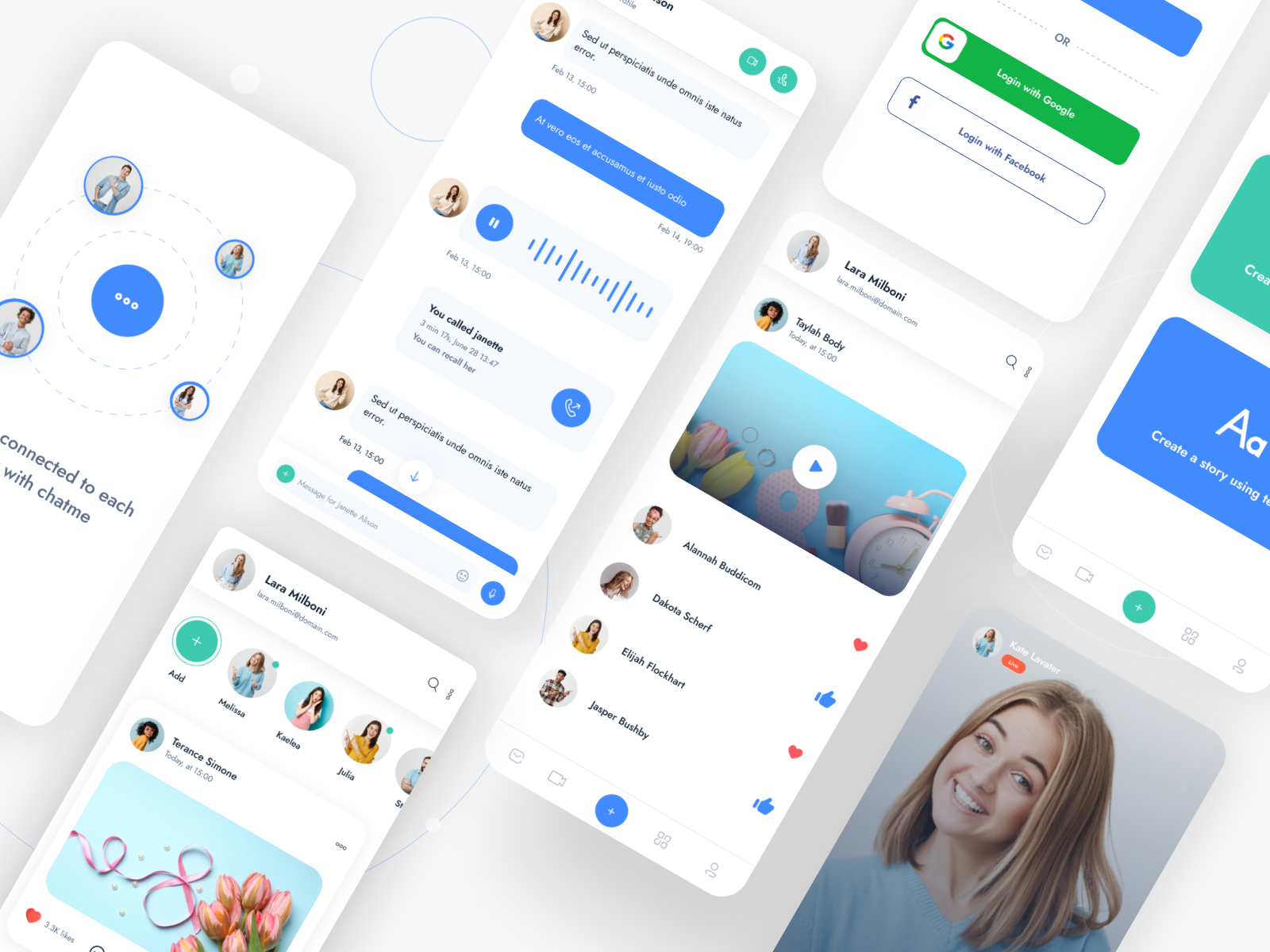 Fluchy | Chat & Video Messenger App UI Kit by Design-Grapah MA on Dribbble