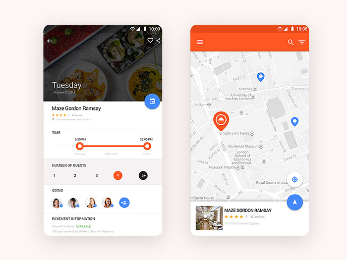 Location Material UI kit by Design-Grapah MA on Dribbble