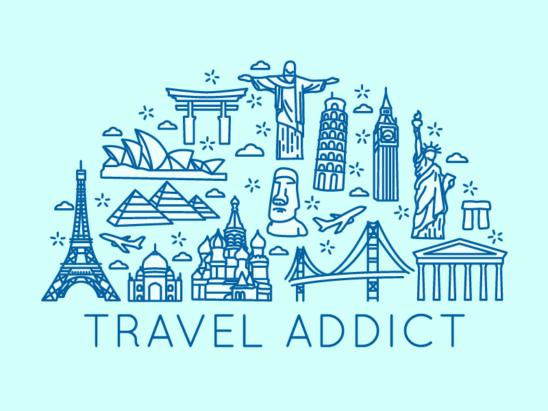 Travel Addict by Cheyanne Salmon on Dribbble