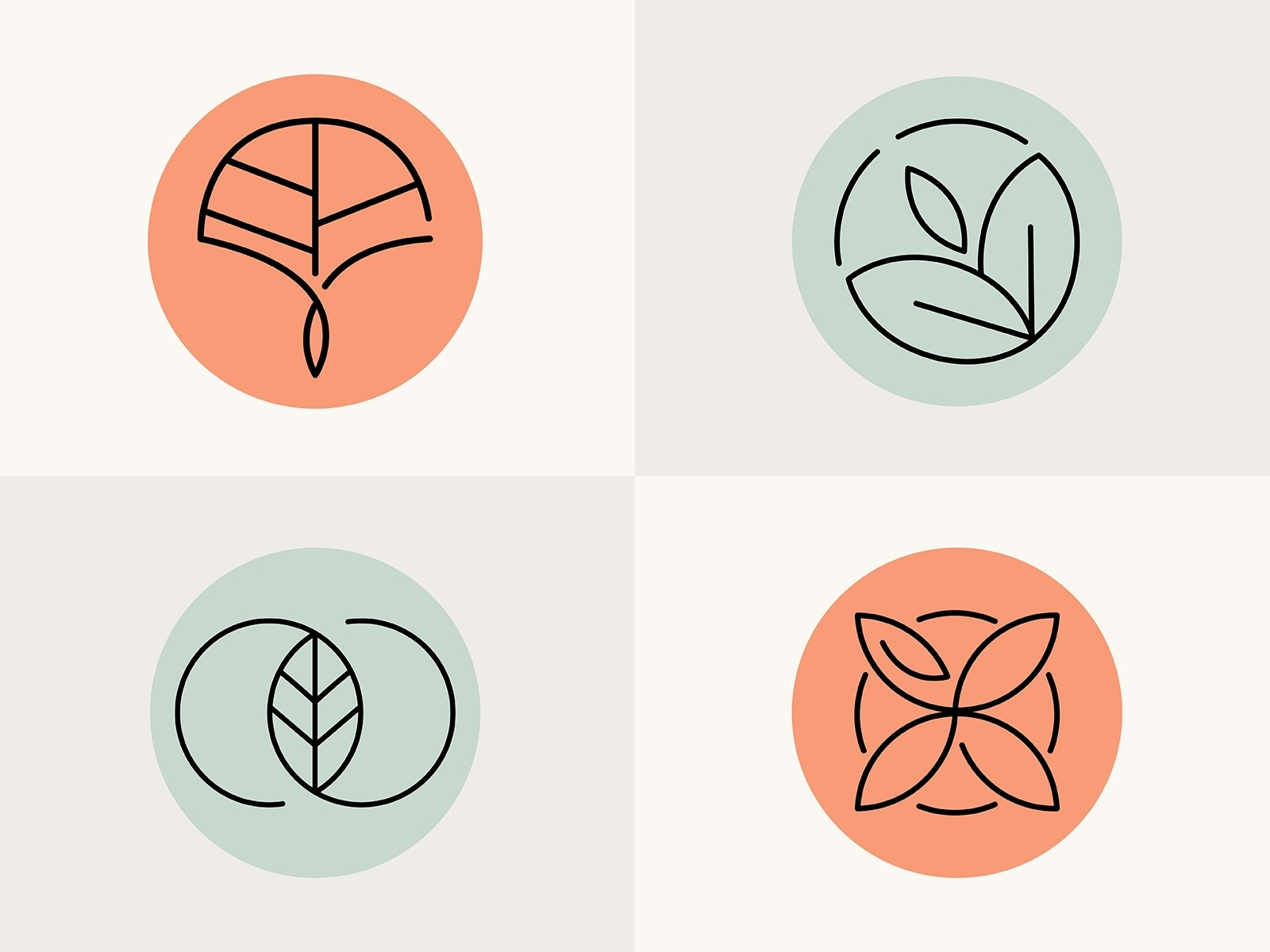 Health & Wellness Logo Set by rawpixel.com for rawpixel on Dribbble
