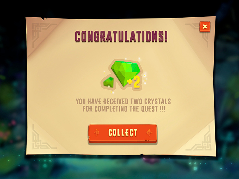 Game UI Popup by Olya Toporova on Dribbble