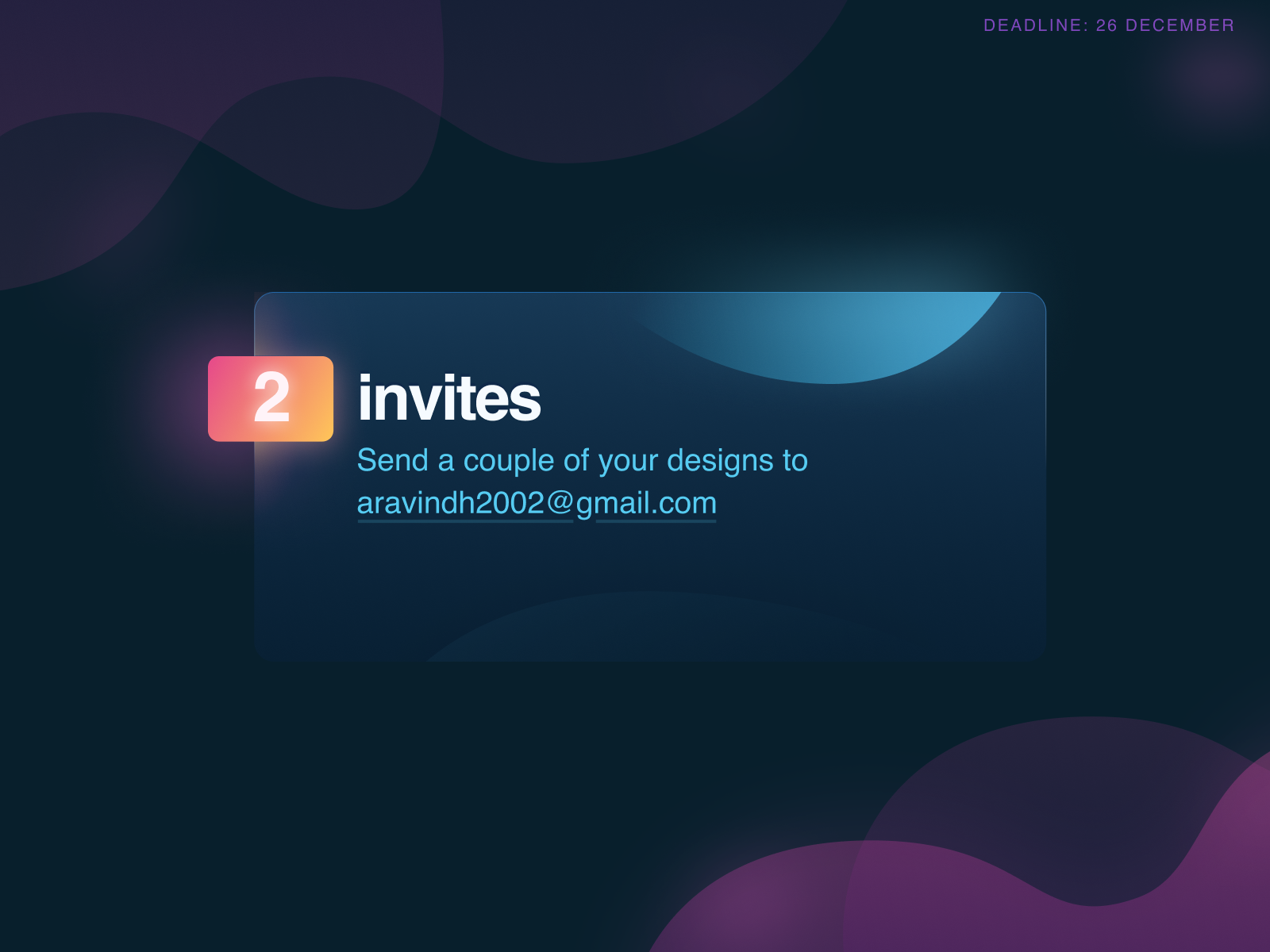 Invites by Aravindh C. on Dribbble