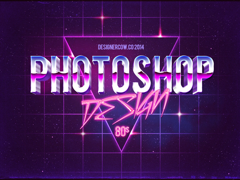 3d Text 80s Style by Designercow on Dribbble