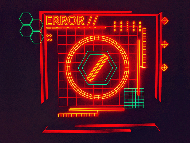 Critical System Error /// by mike murdock on Dribbble