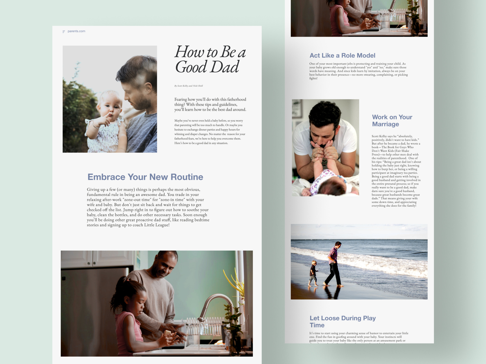 Parents Blog Type and Photo Exploration by Rx Design on Dribbble