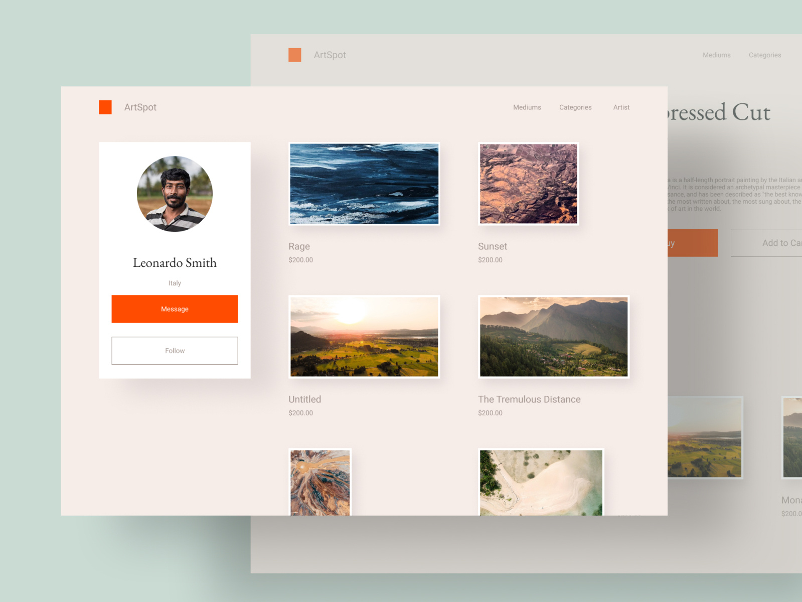 Art Store Profile by Sam on Dribbble