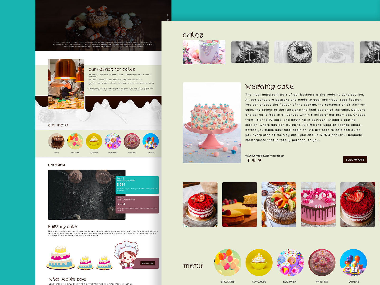 Cake Shop Website by Mukesh Prajapati on Dribbble