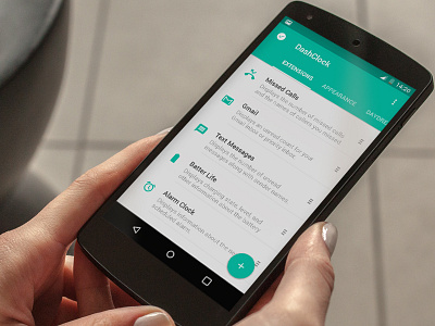 Dashclock Facelift by Andrei Brink on Dribbble