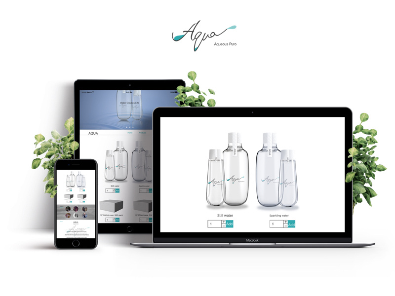 AQUA Branding/UI by shiwen on Dribbble