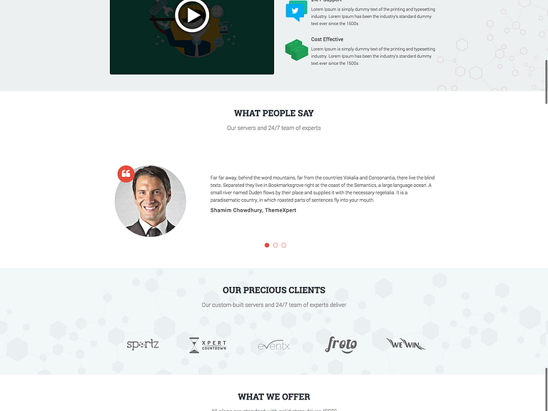 HostX : Responsive Hosting Joomla Template by ThemeXpert on Dribbble