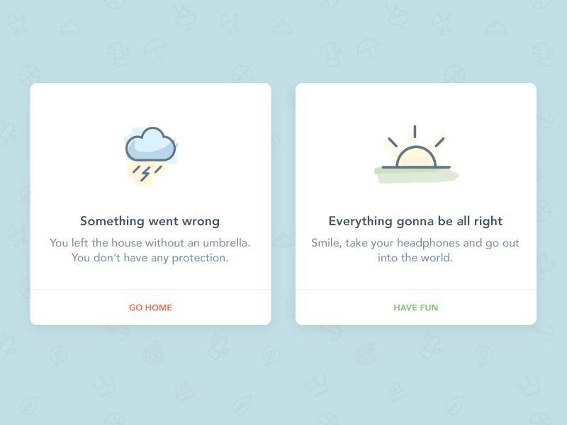 Success/Error flash message - DailyUI #011 by Joanna Ostafin on Dribbble