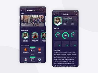 Football App Design FREEBIE by Adi Setyo Chrisworo on Dribbble