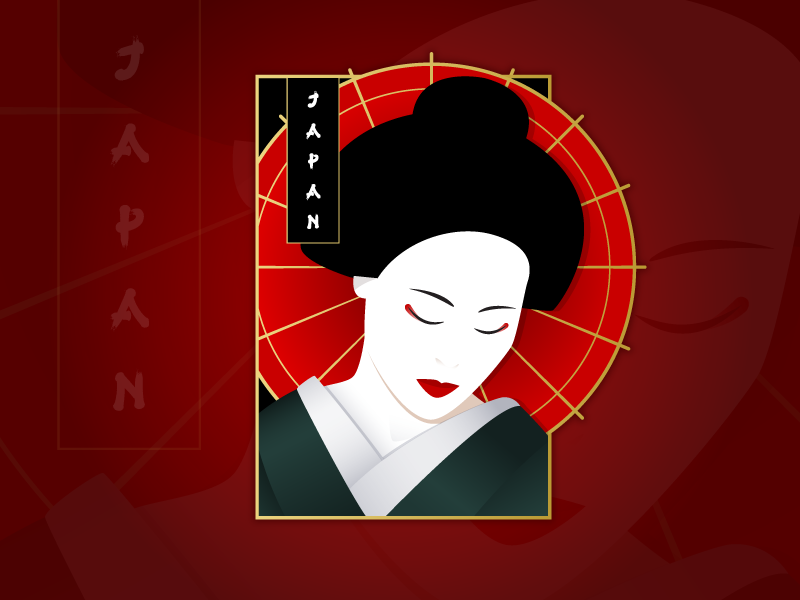 - Japan inspired - by Magdalena Topic on Dribbble