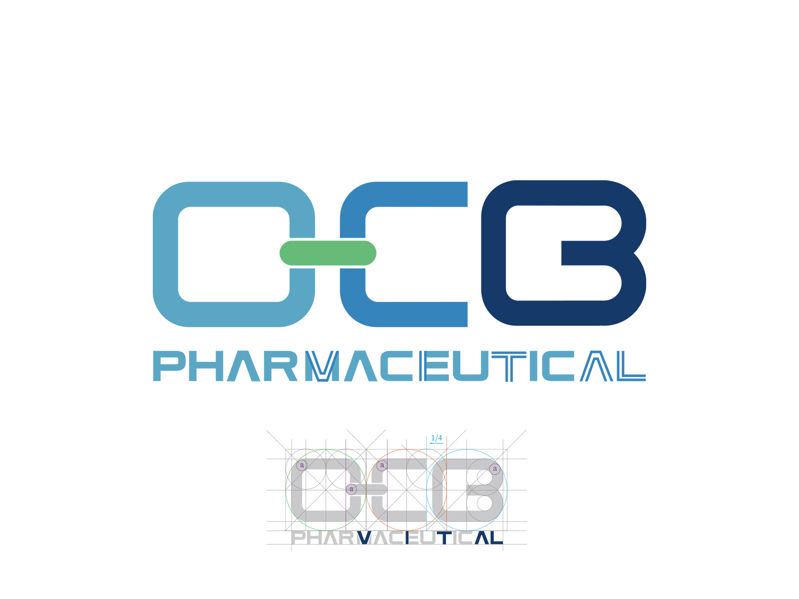 OCB Pharmaceutical - LOGO design by Haochuan.wang on Dribbble