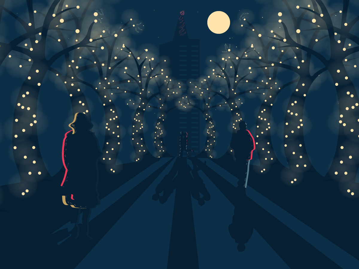 Night Stroll by Katerina Limpitsouni on Dribbble