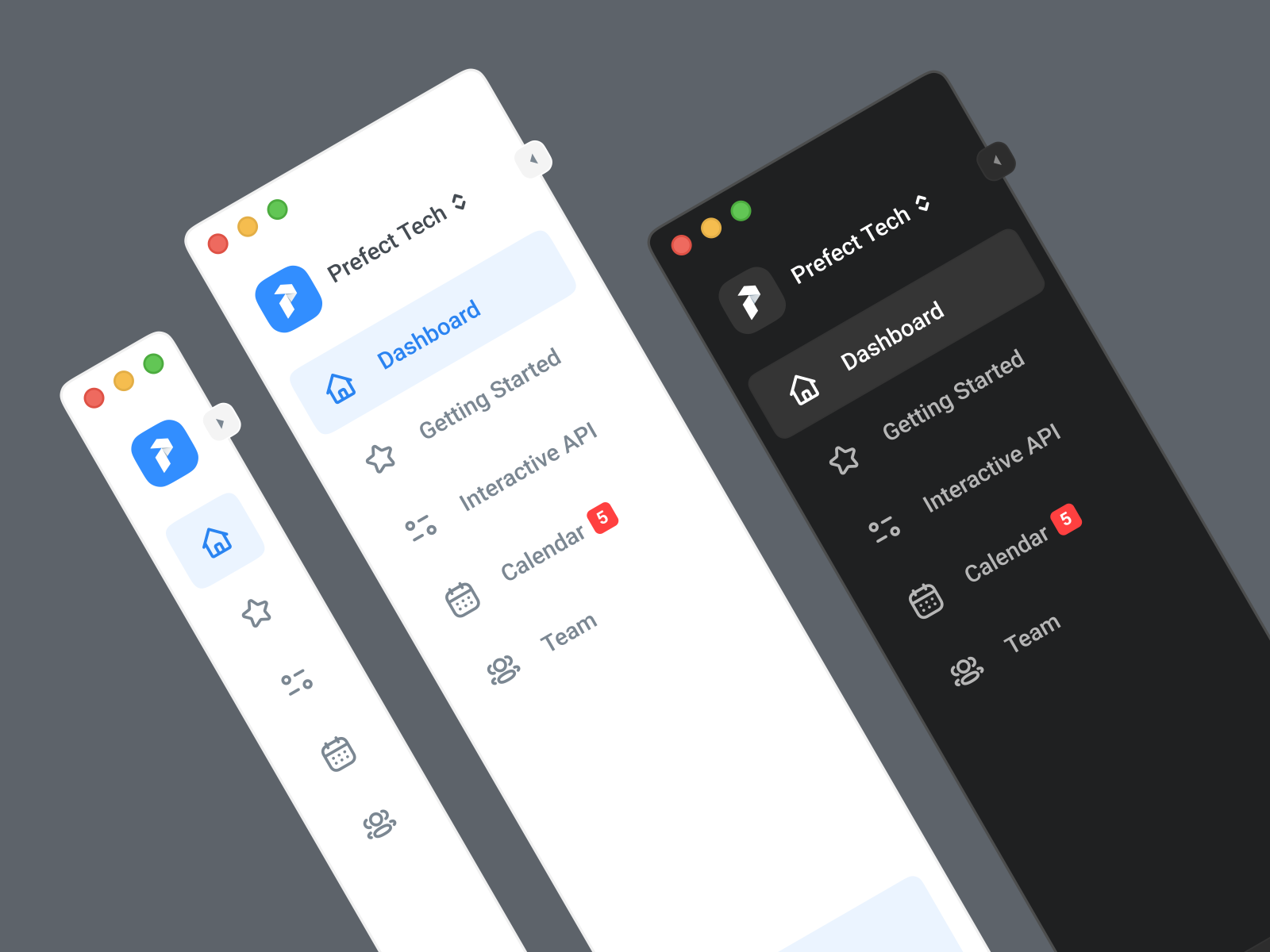📏 Sidebar Navigation - Prefect by Kevin Dukkon on Dribbble