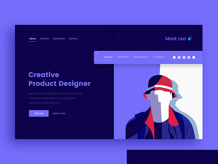 Portfolio Illustration by Saikat Kumar on Dribbble