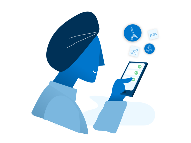 Booking Time 🛩 by Liz Reddinger on Dribbble