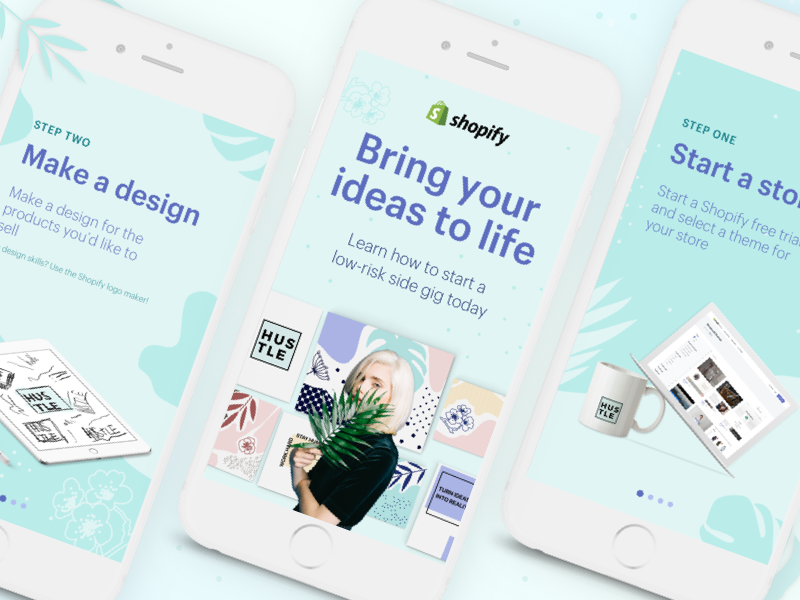Print-on-demand Canvas Ad by Connie Ng on Dribbble