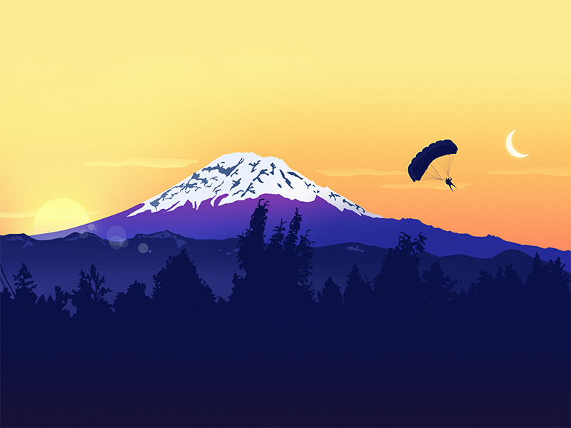 Scenery Illustration by feige on Dribbble